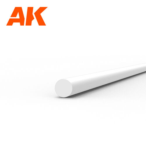 AK-Interactive 6538 Rod 1.00 diameter x 350mm - STYRENE ROD – (1 UNITS)