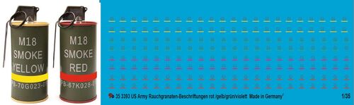 Peddinghaus-Decals 3393 US Army Smoke Grenades Markings