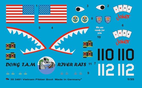 Peddinghaus-Decals 3481 Vietnam Pibber "Patrol Boat"