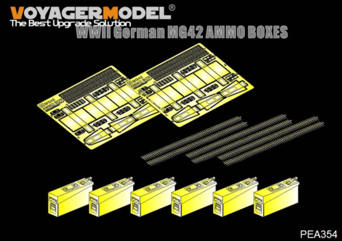 VoyagerModel.Co.Ltd PEA354 WWII German MG42 Ammo Boxes