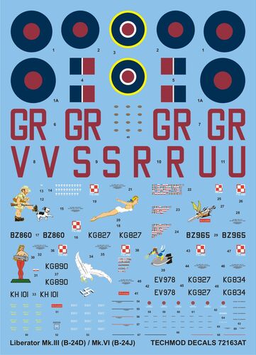 Techmod 72163 B-24 Liberator