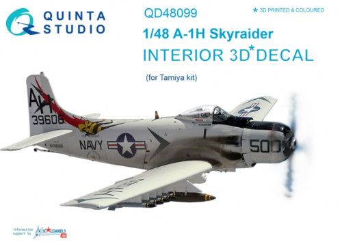 Quinta Studio QD48099 A-1H 3D-Printed & coloured Interior on decal paper