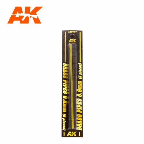 AK-Interactive 9107 BRASS PIPES 0,8mm, 5 units