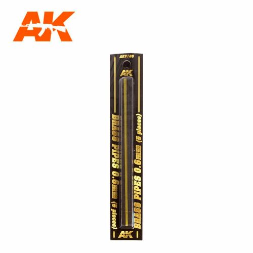 AK-Interactive 9105 BRASS PIPES 0,6mm, 5 units