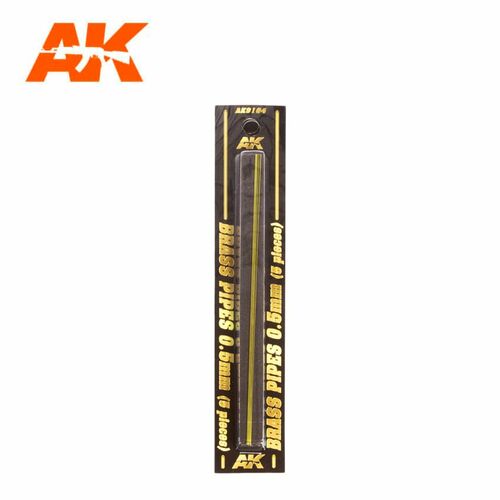 AK-Interactive 9104 BRASS PIPES 0,5mm, 5 units