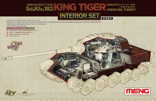 Meng Model SPS37 German Heavy Tank Sd.Kfz.182 "King Tiger" (Henschel Turret) Interior Set