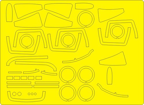 New Ware AM0126 F-8E and F-8J Crusader ADVANCED kabuki masks for Hasegawa