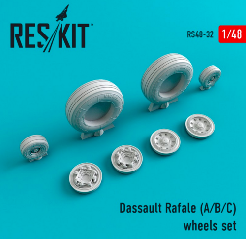RES/KIT 48-0032 Dassault Rafale (A/B/C) wheels set
