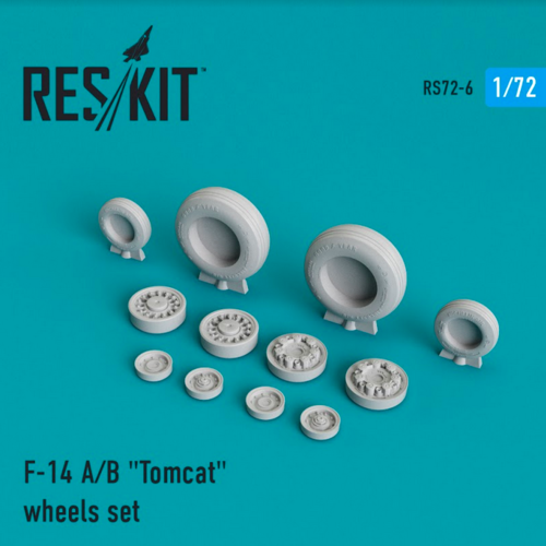 DISCONTINUED RES/KIT 72-0006 Grumman F-14 (A/B) "Tomcat" wheels set