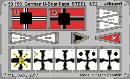 Eduard 53198 German U-boat flags STEEL