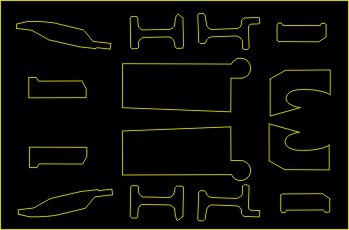 Model Maker Decals CV72001 F-16a/b/c/d strengthening plates - vinyl