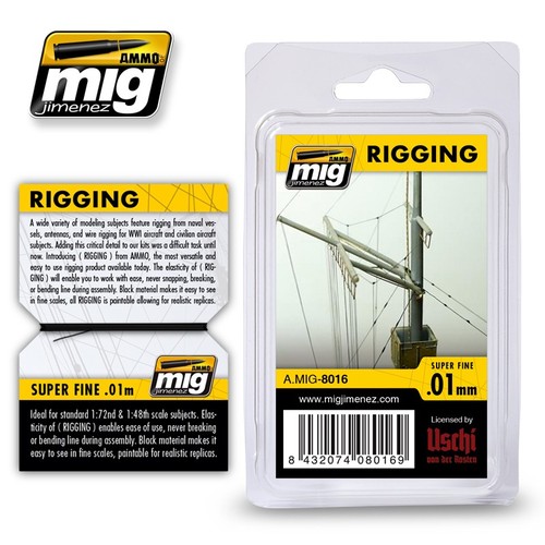 AMMO of Mig Jimenez 8016 Rigging (linka 0,01mm)