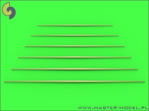 Master SM-700-046 Set of universal yardarms No2 (lengths = 20, 22.5, 25, 27.5, 30, 32.5mm - 1pc of each)