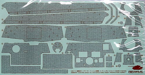 Tamiya 12648 Zimmerit Coating Sheet-King Tiger Production Turret