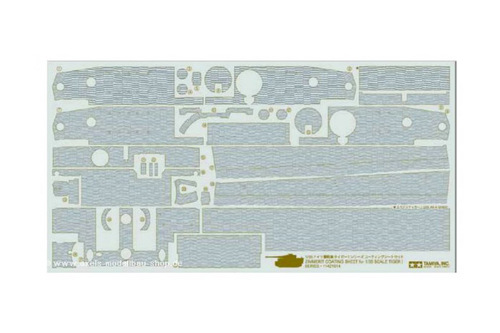 Tamiya 12647 Zimmerit Coating Sheet - Tiger I (Mid Late Production)