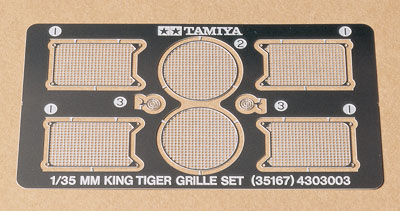 Tamiya 35167 King Tiger grille set