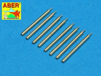 Aber A48109 Set of 8 turned U.S. cal .50 (12,7mm) Browning M2 barrels for P-47 Thunderbolt