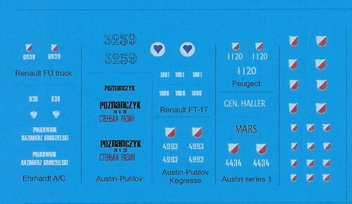 Black Lion Decals 72009 Polish Army 1918-1922