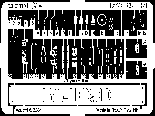 Eduard SS164 Bf 109E Tamiya