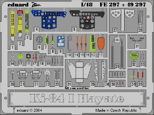 Eduard FE297 Ki-84 I Hayate HASEGAWA
