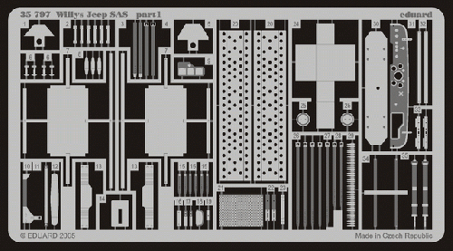 Eduard 35797 Willys Jeep SAS TAMIYA 35033