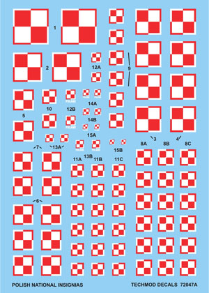 Techmod 72047 Polish National Insignias