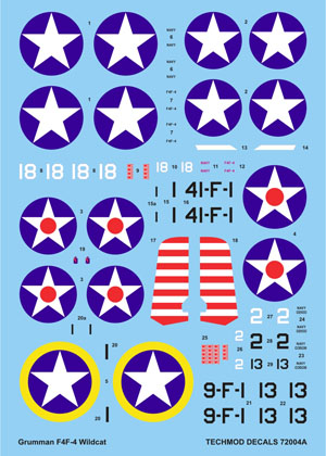 Techmod 72004 Grumman F4F-4 Wildcat