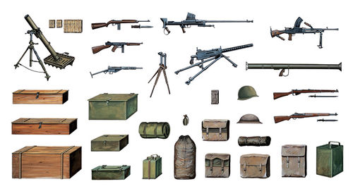 Italeri 0407 Accessories and Guns
