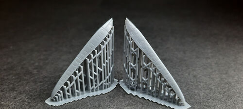 rise144models 025 F-16 - Conformal fuel tank CFT 2pcs (for Revell and Trumpeter kits)
