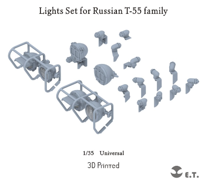 ET Model P35-268 Lights Set for Russian T-55 Family