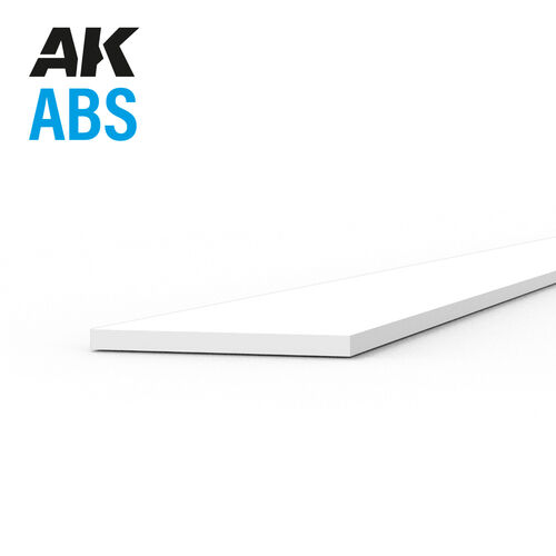 AK-Interactive 6705 ABS Opaque Strip 0.25 x 4.00 x 350mm - 1 Piece