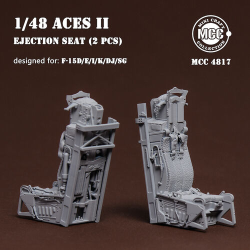 Mini Craft Collection 4817 ACES II Ejection Seats for McDonnell F-15 Eagle (2 pcs - 3D-Printed) (for Academy, Great Wall Hobby, Hasegawa, Hobby Boss, Italeri and Tamiya kits)