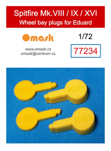 Omask 77234 Spitfire Mk.VIII / IX / XVI Wheel Bay Plugs (For Eduard)