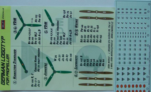 Kora Models Dec7291 German Logotyp propeller