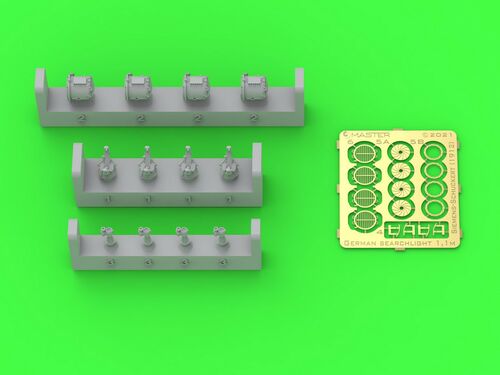 Master SM-350-115 SMS Emden - German searchlight 1,1m - (resin and PE parts) - (4pcs)