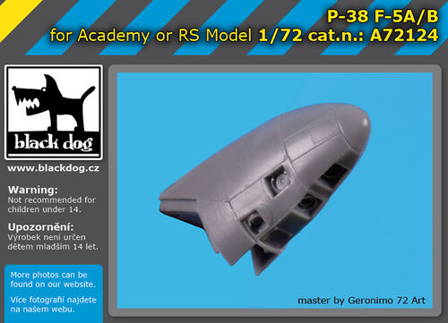 Black Dog A72124 P-38, F-5A/B (For Academy Or RS Model)