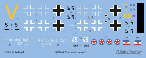 Exito D72006 The Last in Line vol.1 - Messerschmitt Bf 109 G-10 WNF