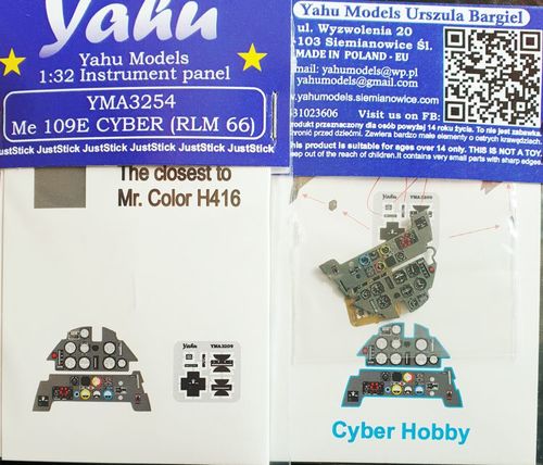 Yahu Models A3254 Me 109E (Cyber Hobby)