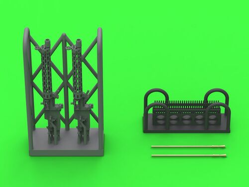 Master AM-72-169 German WW I machine gun Spandau LMG 08/15 (2 pcs) - with SHORT charging handle - complete guns incl. 3D resin & brass parts