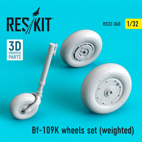 DISCONTINUED RES/KIT 32-0360 Bf-109K wheels set (weighted)