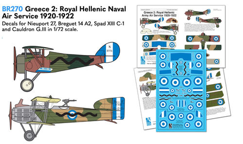 Blue Rider Publishing BR270 Greece 2: Royal Hellenic Naval Air Service (1920-1922)