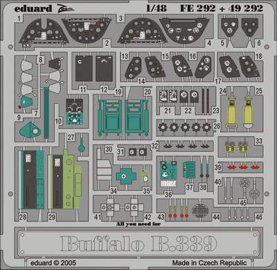 Eduard FE292 Buffalo Model 339 TAMIYA