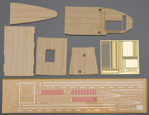Hasegawa 72124 QG24 Wooden Deck Carrier Akagi Three Fligh Deck