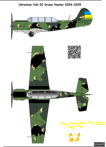 BSmodelle 720581 Yakovlev Yak-52 - Drone Hunter Decal