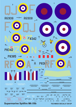 Techmod 72012 Supermarine Spitfire Mk I/IIB