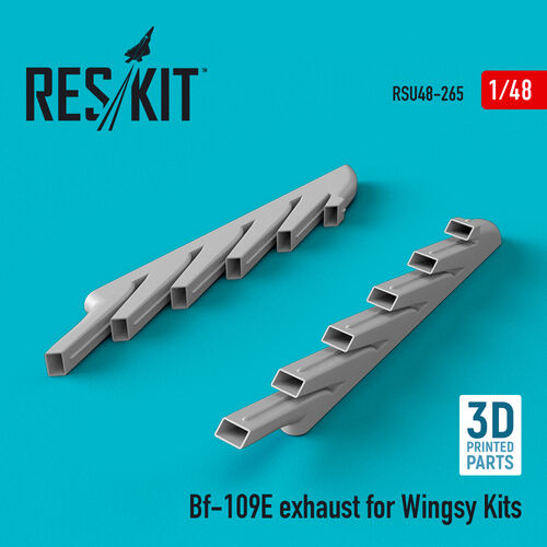 RES/KIT U48-0265 Bf-109E Exhaust For Wingsy Kits (3D Printing)