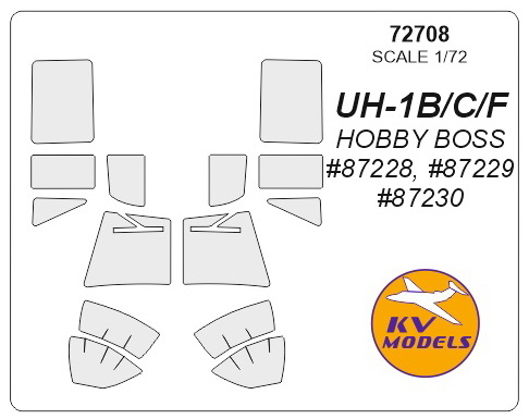 KV Models 72708 UH-1B/C/F (Hobby Boss)