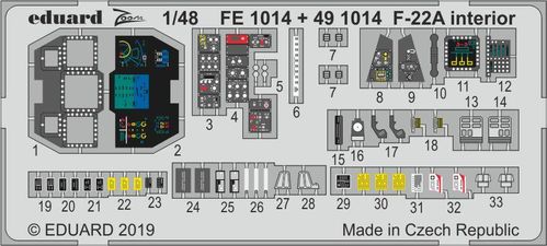 Eduard FE1014 F-22A Hasegawa