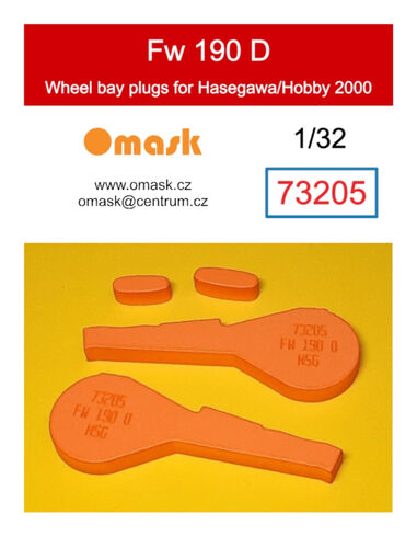 Omask 73205 Fw 190 D Wheel Bay Plugs (For Hasegawa/Hobby 2000)