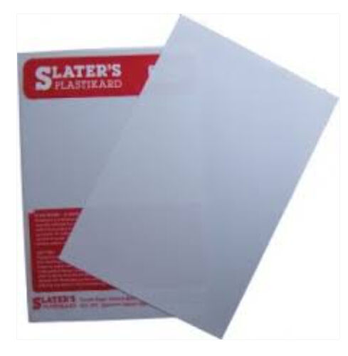 Slaters 020 Plasticard 0.5 mm (0,02 inch) thickness - size 330mm x 220mm (white)
